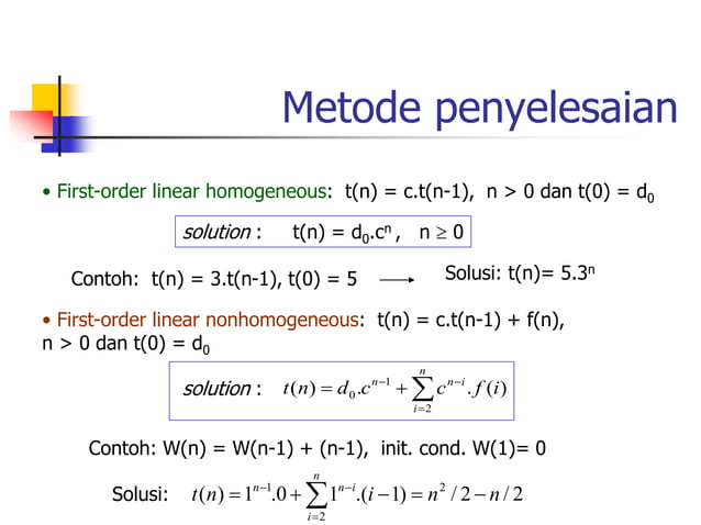 2013 4-Algoritma Design and Analysis Recurrence.ppt