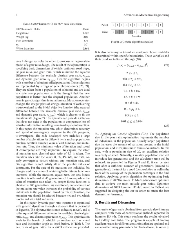 Optimum Design of 1st Gear Ratio for 4WD Vehicles Based on Vehicle ...