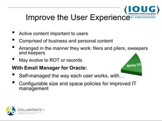 Dealing with ROT - Email Management using Oracle WebCenter Content ...