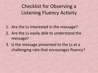 (2013) 8 developing fluency By Dr. Alan Klein ( Institute of Foreign Languages, Cambodia) | PPT ...