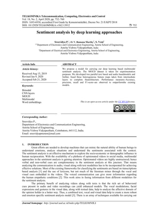 Sentiment analysis by deep learning approaches | PDF