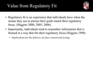 2013 ABSEL implications of regulatory focus theory | PPTX