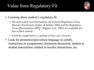 2013 ABSEL implications of regulatory focus theory | PPTX