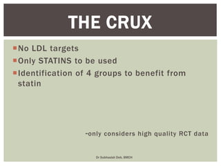 2013 ACC/AHA LIPID GUIDELINES | PPT