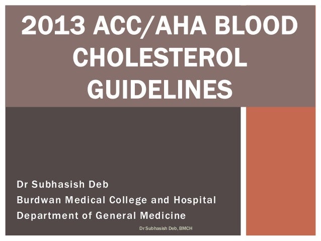 2013 Acc Aha Lipid Guidelines