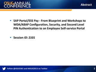 SAP Portal and Second Level Authentication Implementation for ESS Paystub | PDF | Internet ...