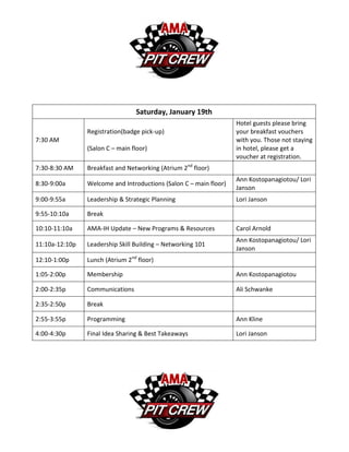 2013 AMA Midwest II Chicago Leadership Retreat | PDF