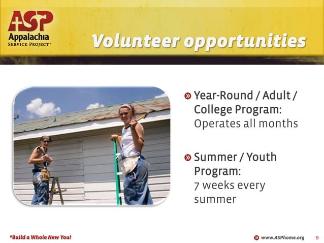 Appalachia Service Project - Overview | PDF