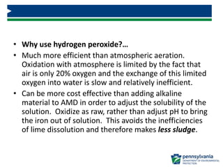 Hydrogen Peroxide- Review of its Role as Part of a Mine Drainage ...