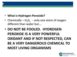 Hydrogen Peroxide- Review of its Role as Part of a Mine Drainage ...