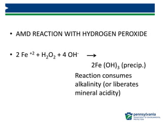 Hydrogen Peroxide- Review of its Role as Part of a Mine Drainage ...