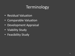 2013 An Introduction to Development Appraisal | PPTX