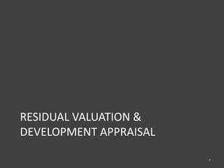 2013 An Introduction to Development Appraisal | PPTX | Business ...