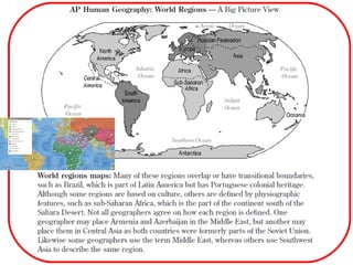 Ap Human Geography World Regions
