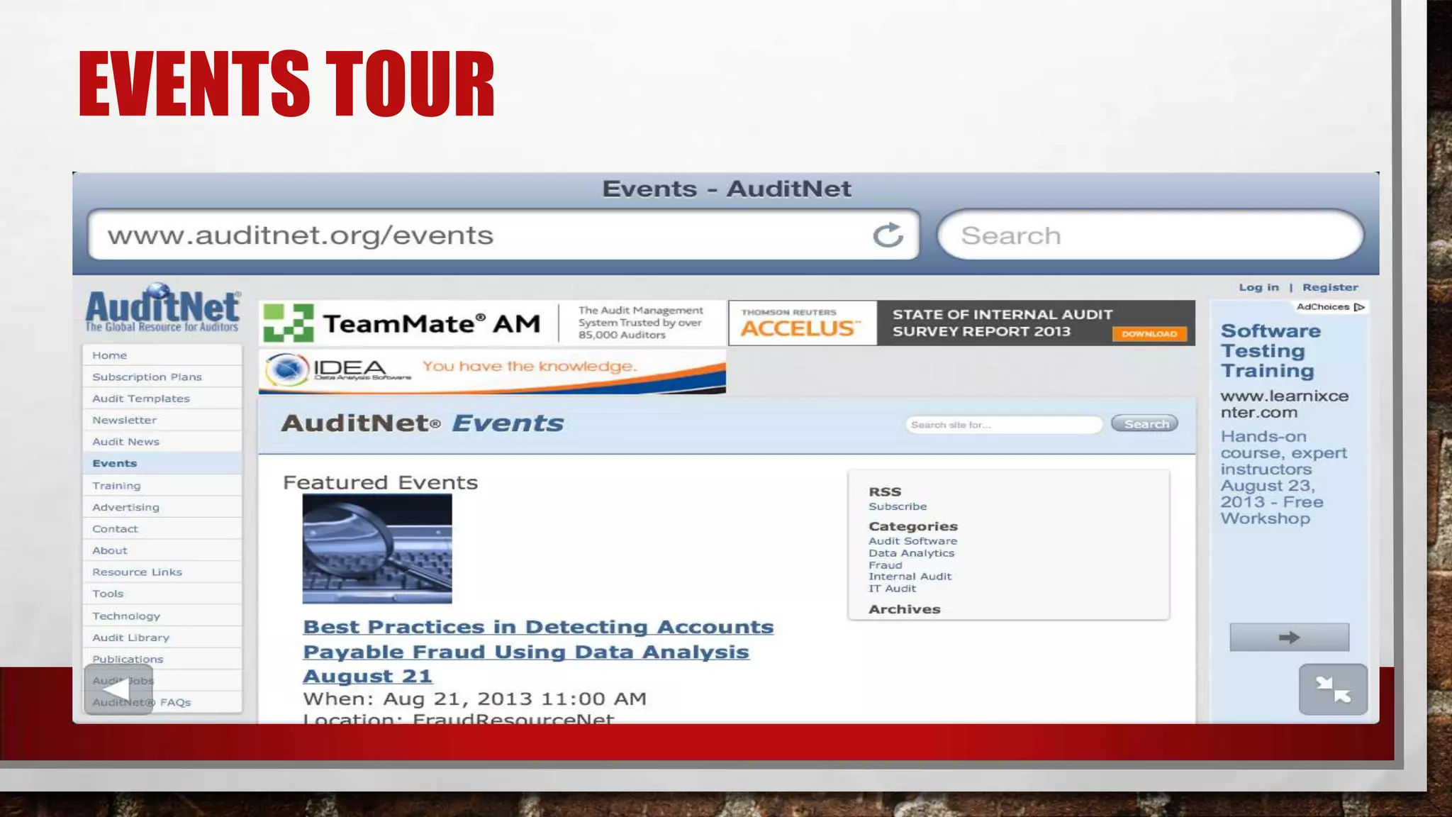 2013 audit net guide to audit planning | PPT