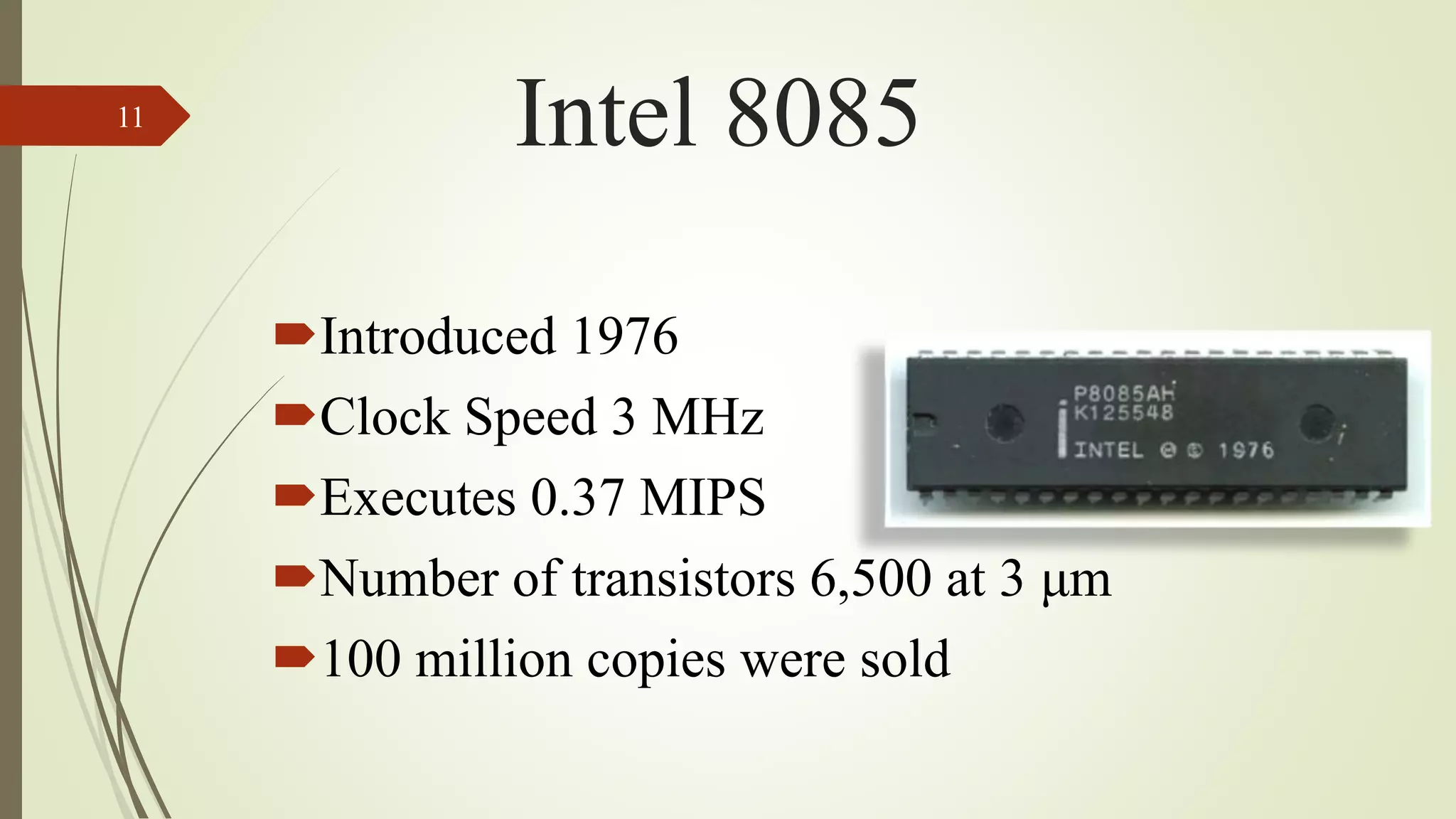 Evolution of Intel Processors | PPTX