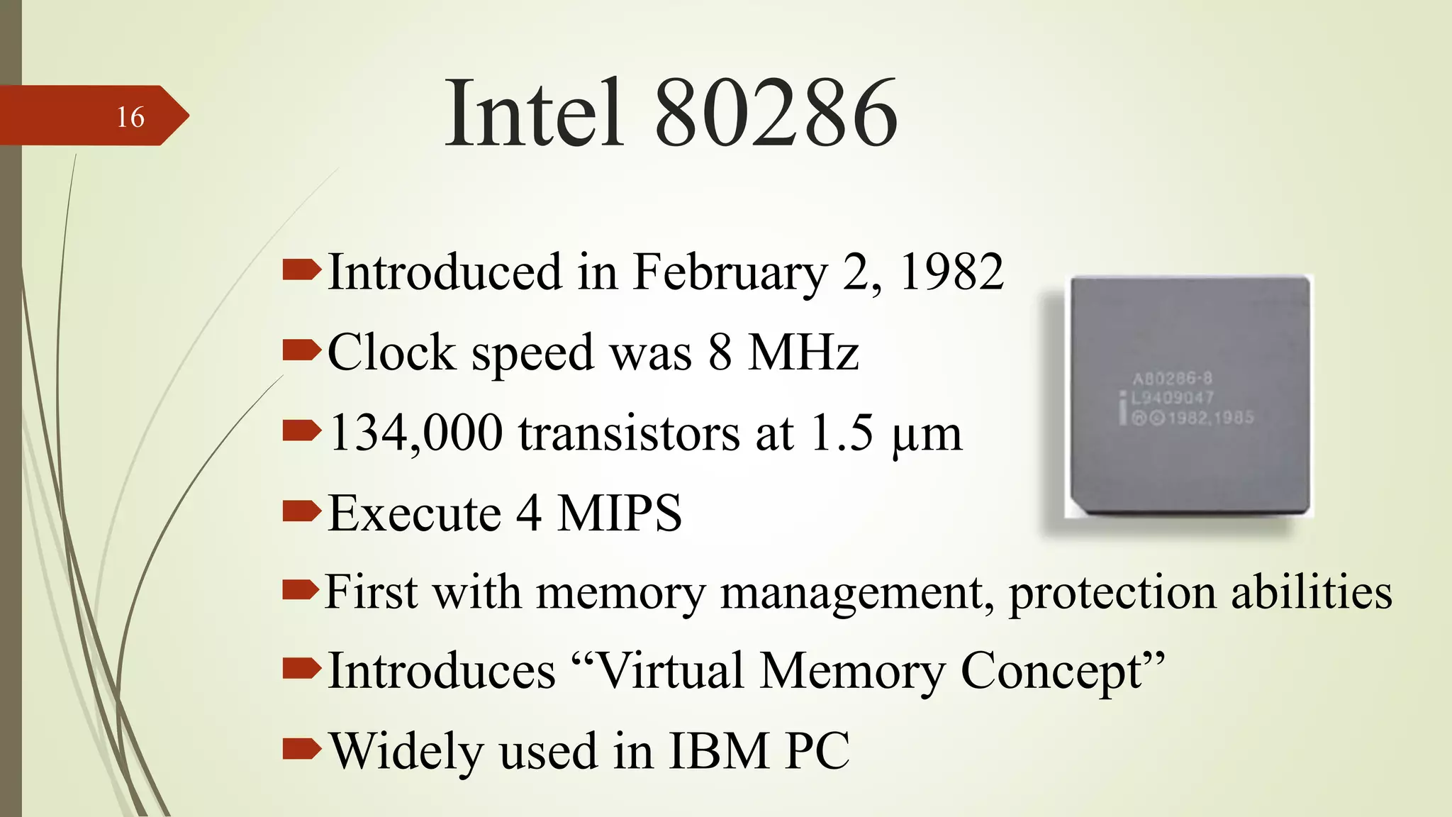 Evolution of Intel Processors | PPTX
