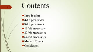 Evolution of Intel Processors | PPTX