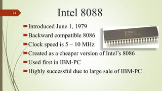 Evolution of Intel Processors | PPTX