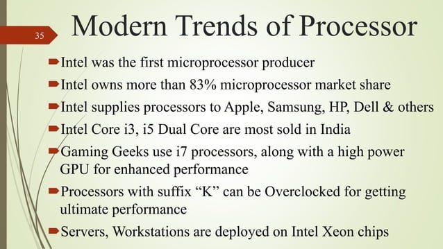 Evolution of Intel Processors | PPTX | Laptops | Computing