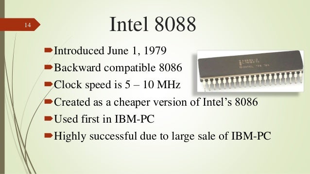 Evolution of Intel Processors