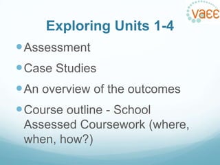 Introduction to VCE Environmental Science - Teacher's PD | PPT