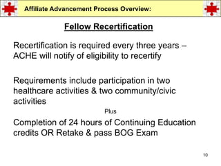 FACHE Advancement Presentation | PPTX