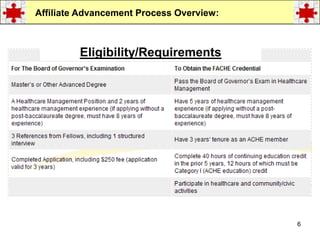 FACHE Advancement Presentation | PPT