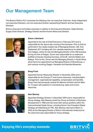 An Introduction to Britvic | PDF