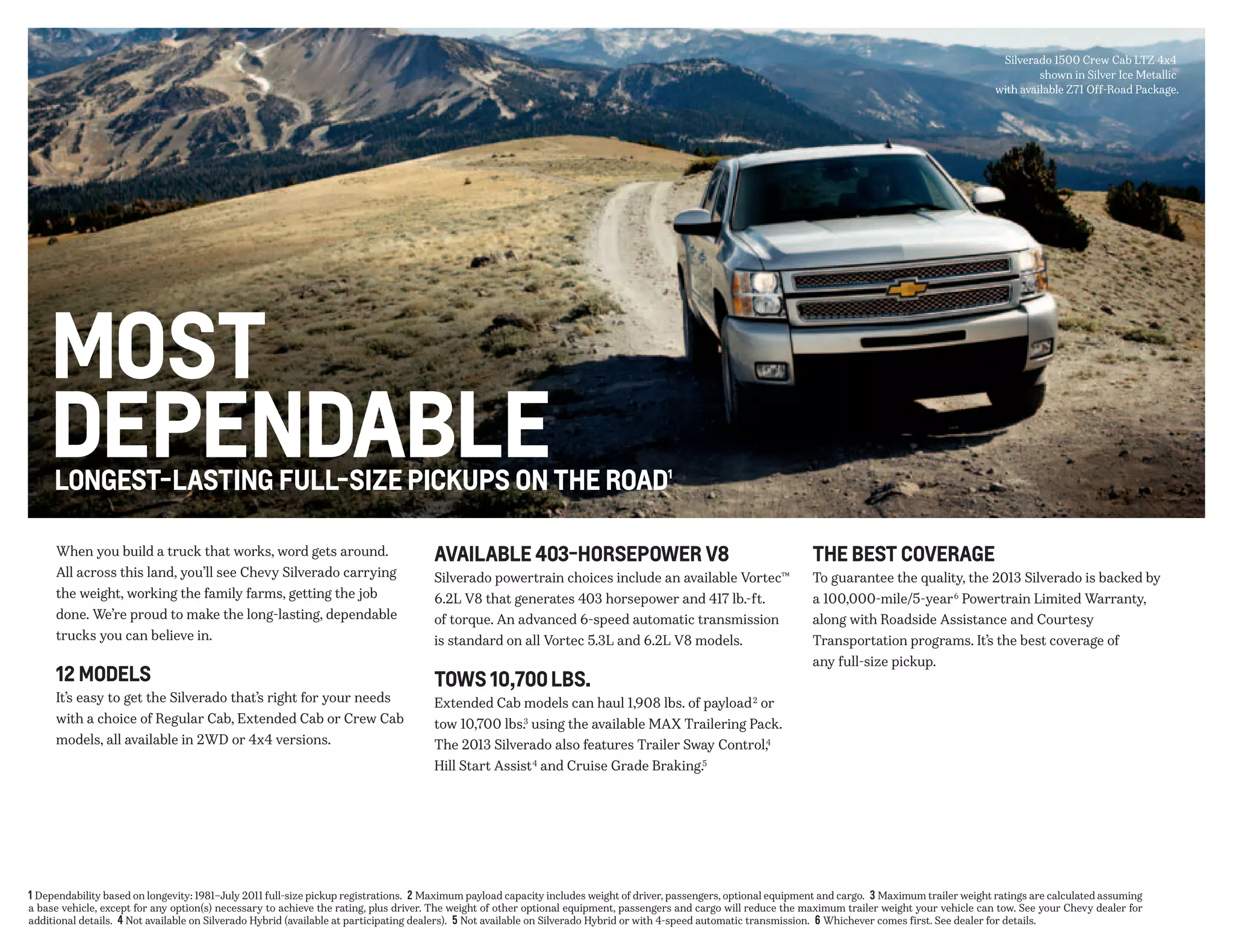 2013 Chevrolet Silverado Brochure | South Jersey Chevrolet Dealer | PDF