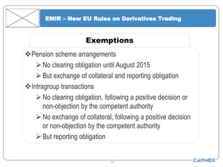 European Market Infrastructure Regulation (EMIR) - New EU Rules on ...