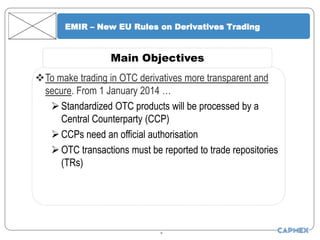European Market Infrastructure Regulation (EMIR) - New EU Rules on ...