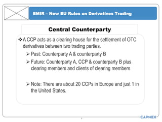 European Market Infrastructure Regulation (EMIR) - New EU Rules on ...