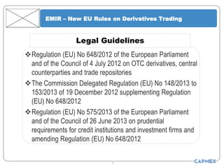 European Market Infrastructure Regulation (EMIR) - New EU Rules on ...
