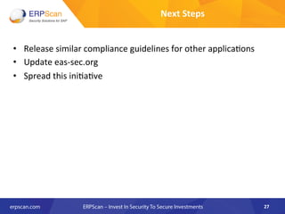 EAS-SEC: Framework for securing business applications | PPT