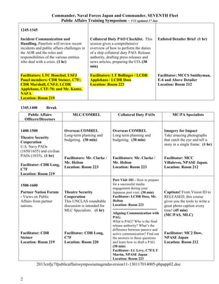 2013 CNFJ/C7F Public Affairs Symposium Agenda (v11) | PDF