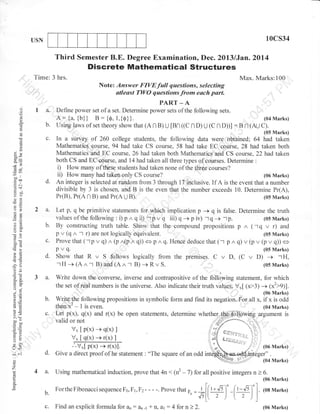 3rd semester Computer Science and Information Science Engg (2013 ...