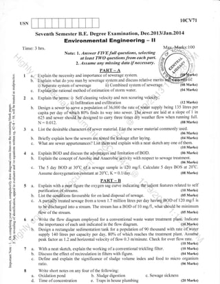 7th Semester Civil Engineering (2013-December) Question Papers | PDF
