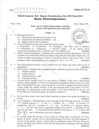 3rd Semester Mechanical Engineering (2013-December) Question Papers ...