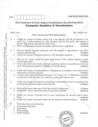 1st Semester M Tech Computer Science and Engg (Dec-2013) Question ...