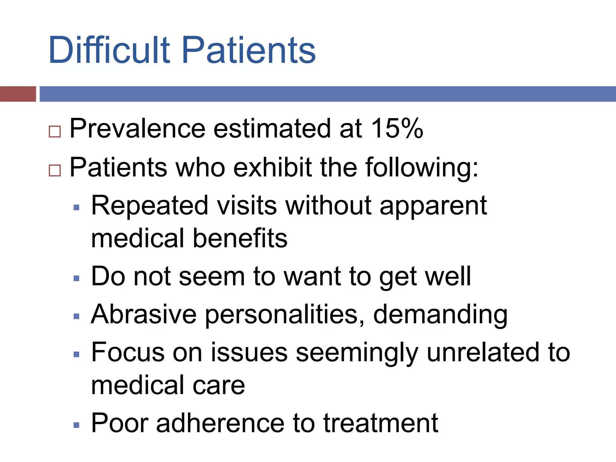 2013 dealing with difficult patients | PPTX