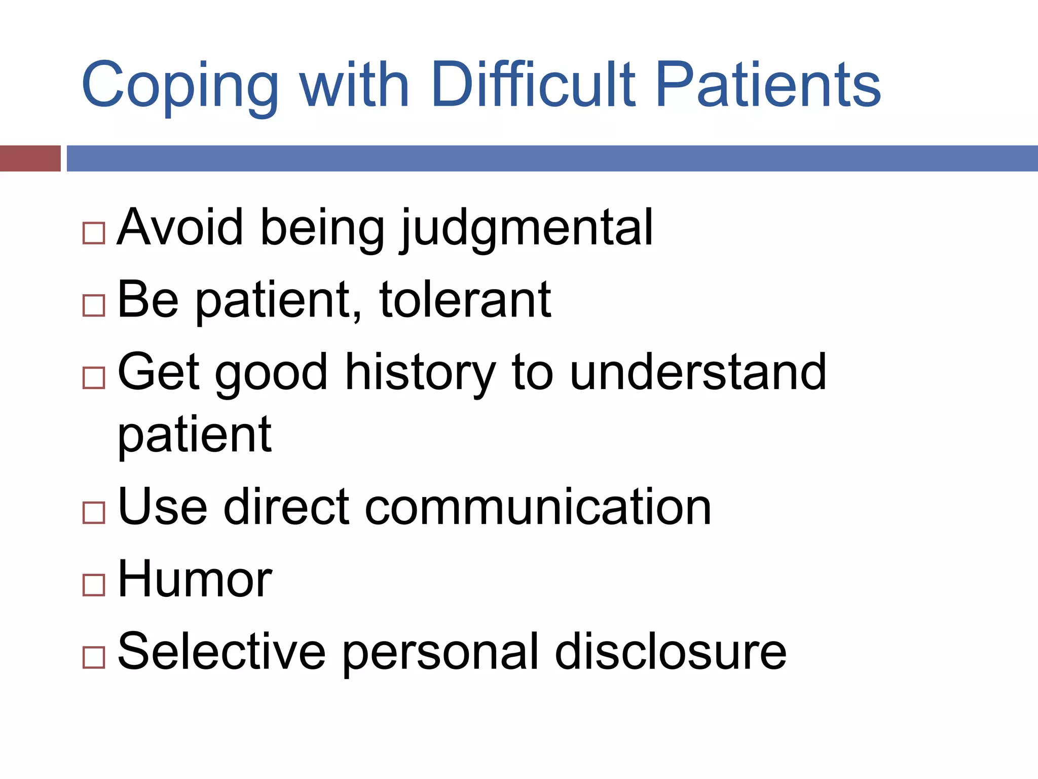 2013 dealing with difficult patients | PPTX