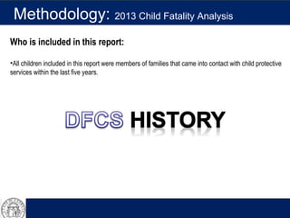 2013 DFCS Child Fatality Analysis Presentation | PPT | Debated ...