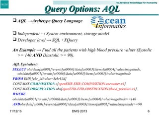 A Quasi Relational Query Language for Persistent Standardized EHRs ...