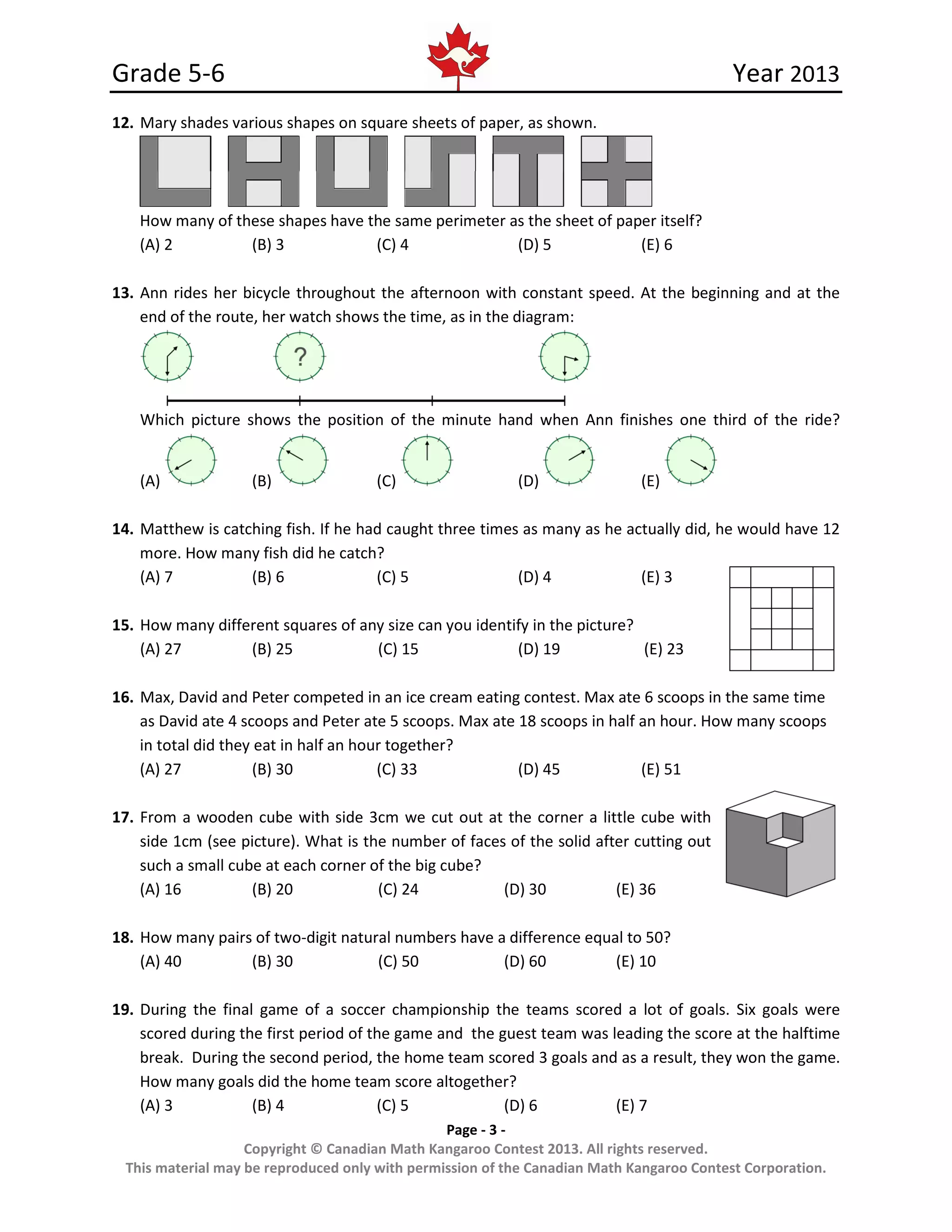 2013 ecolier 5 6 canada | PDF