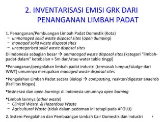 emisi grk limbah padat | PPT