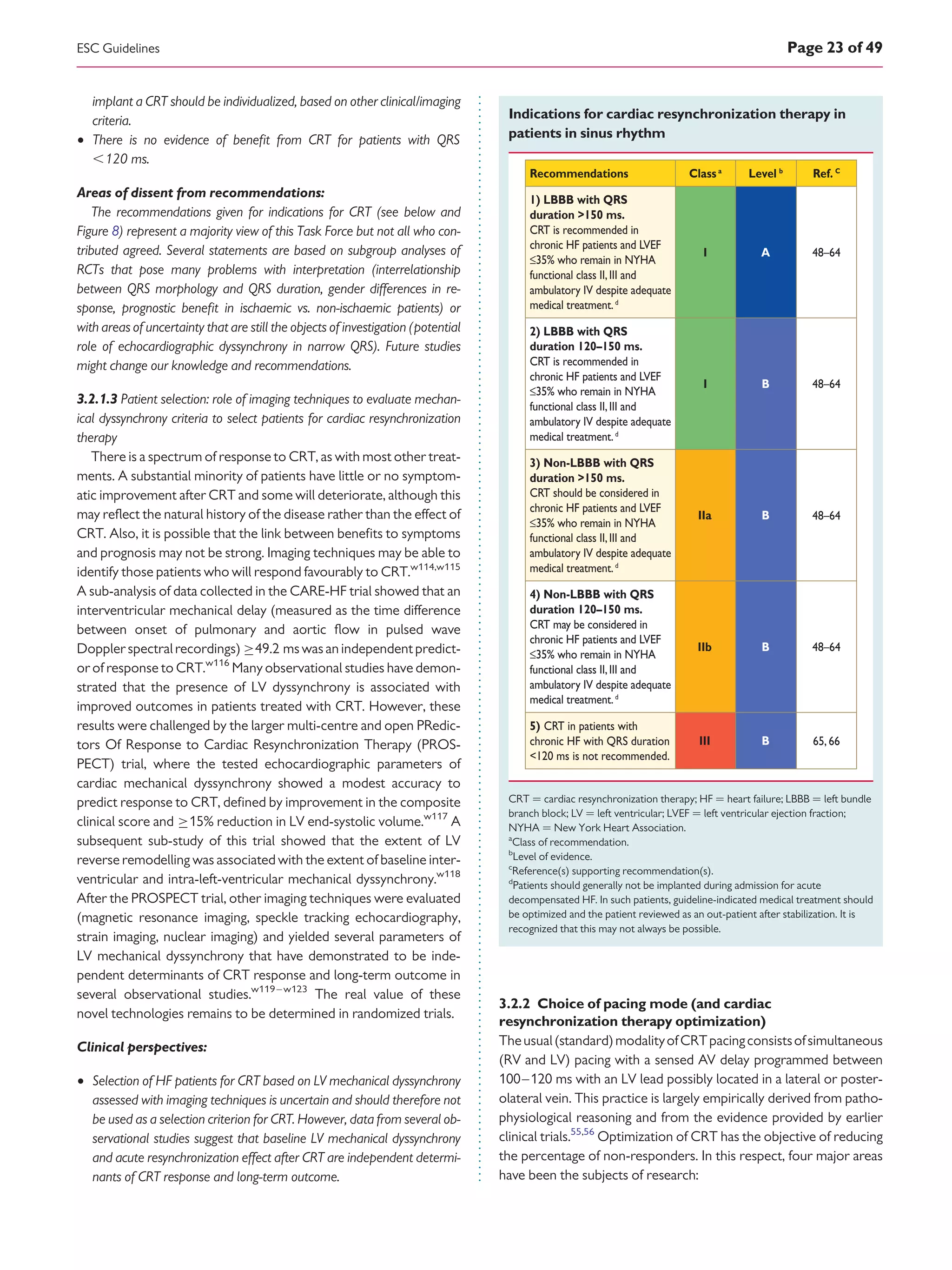 2013 esc guidelines on cardiac pacing and cardiac resynchronization ...