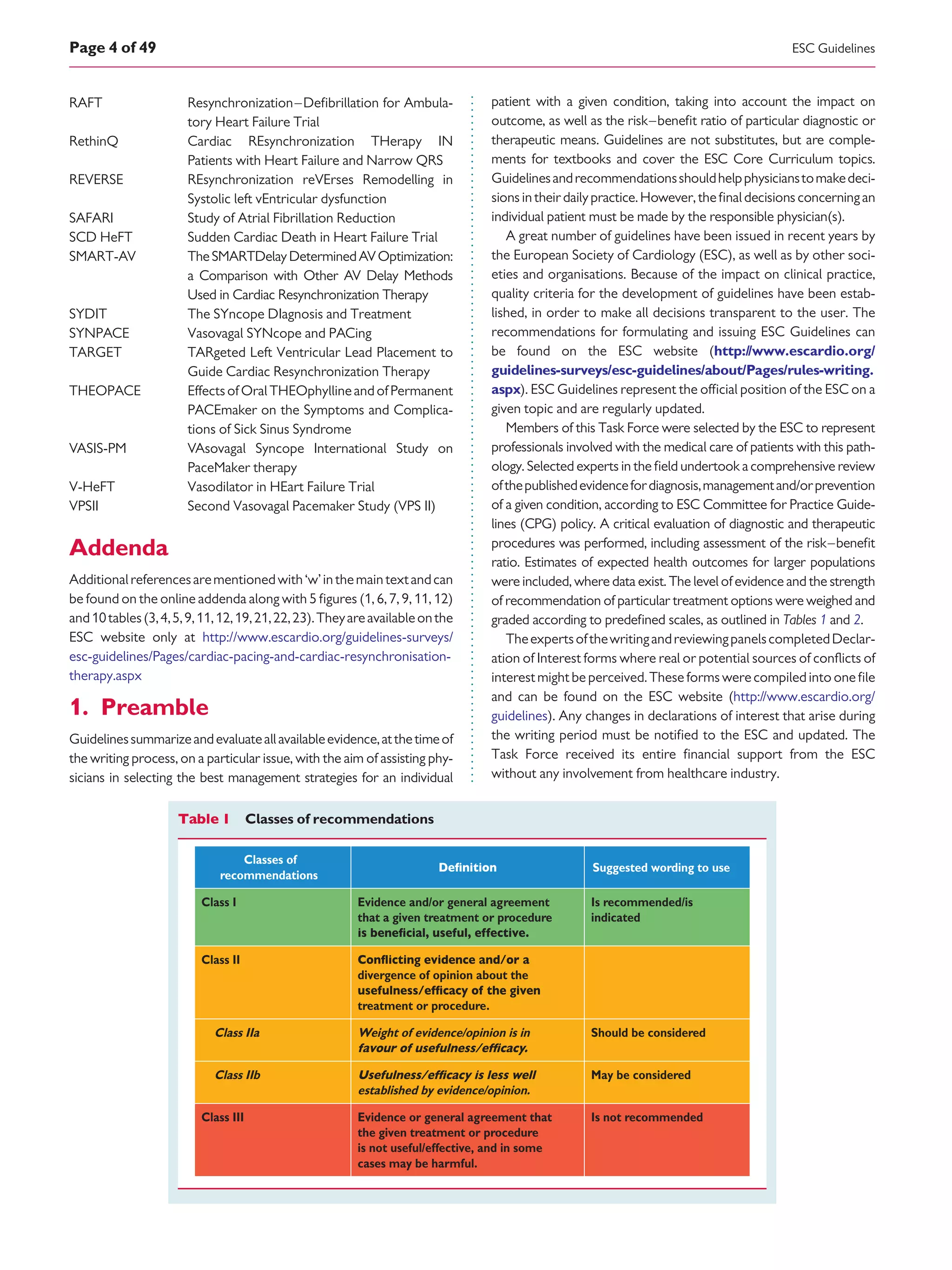 2013 esc guidelines on cardiac pacing and cardiac resynchronization ...