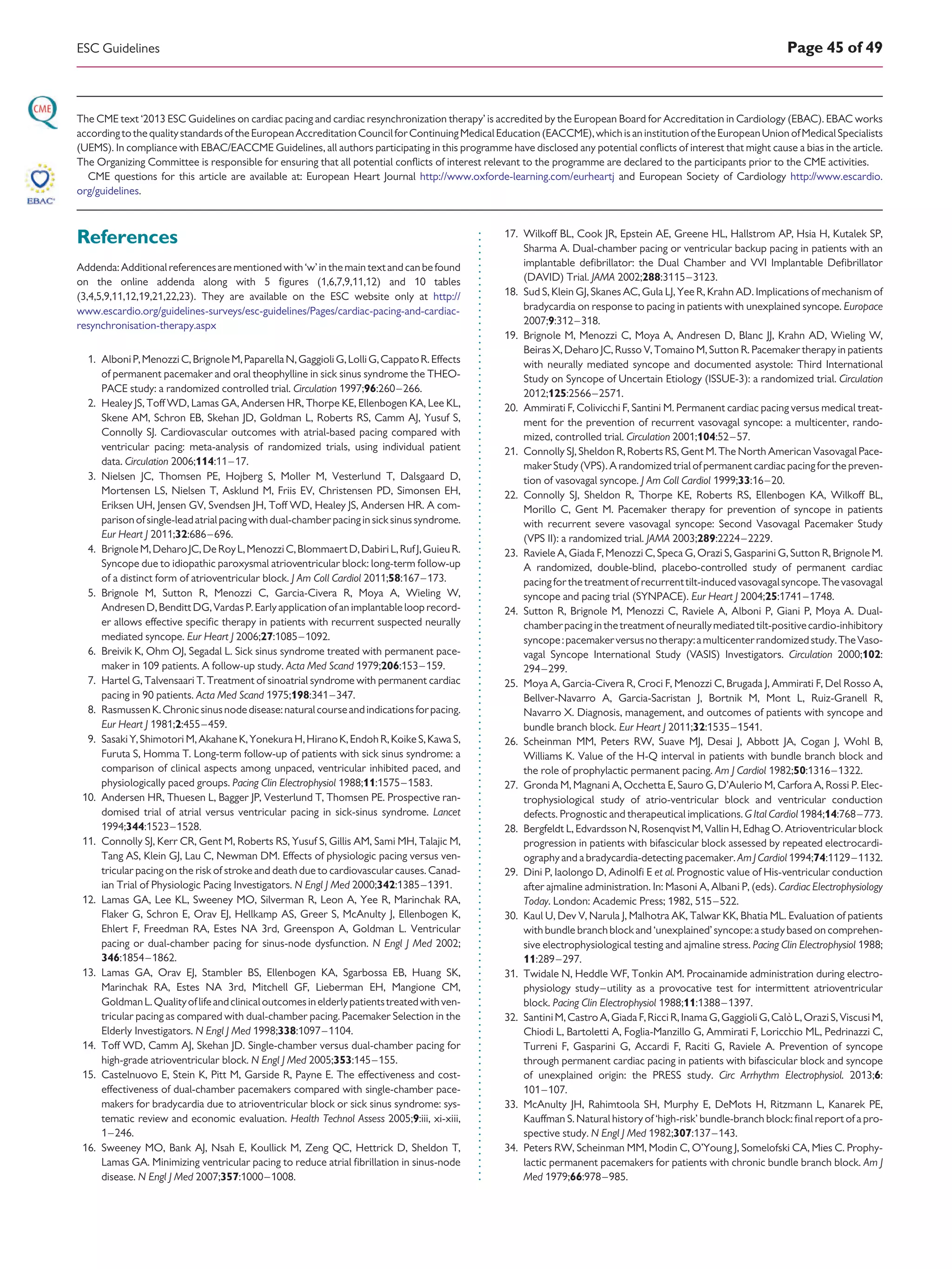 2013 esc guidelines on cardiac pacing and cardiac resynchronization ...