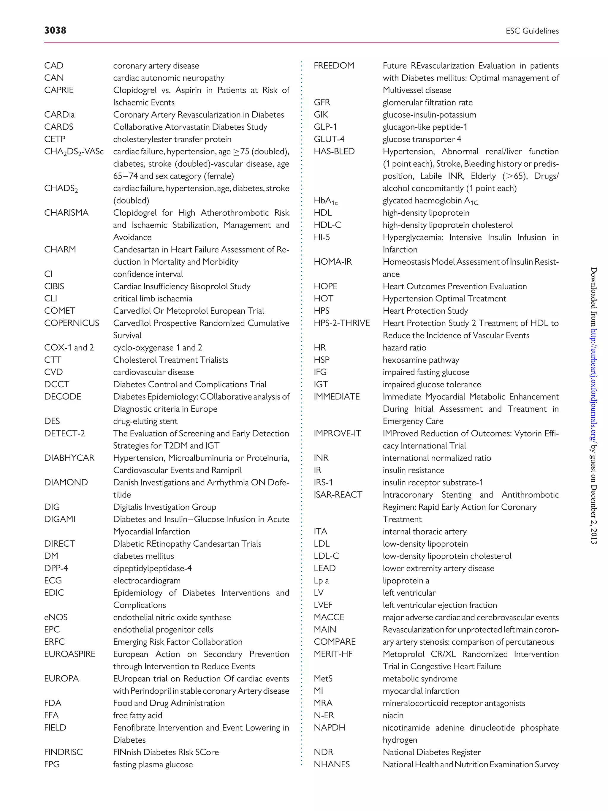 2013 esc guidelines on diabetes, pre diabetes, and cardiovascular ...
